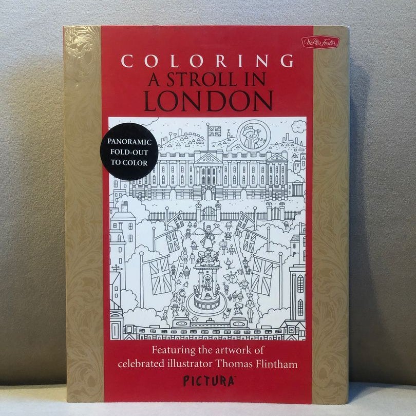 Coloring a Stroll in London by Thomas Flintham, Paperback | Pangobooks