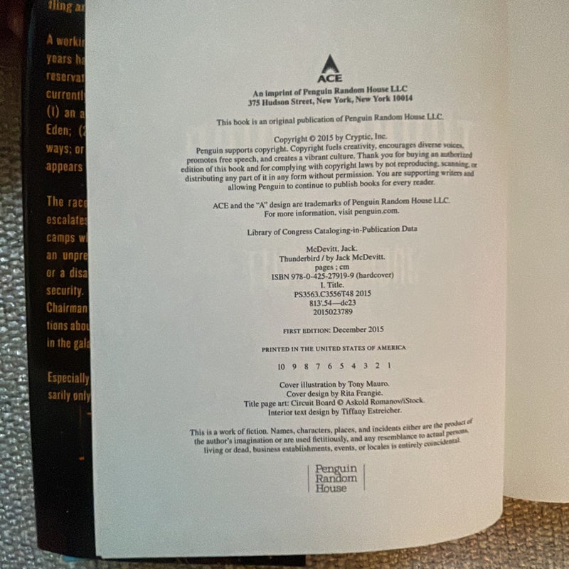 Thunderbird by Jack McDevitt