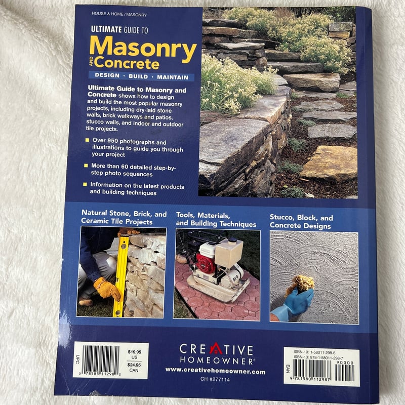 Masonry and Concrete by Creative Homeowner Editors, Paperback | Pangobooks