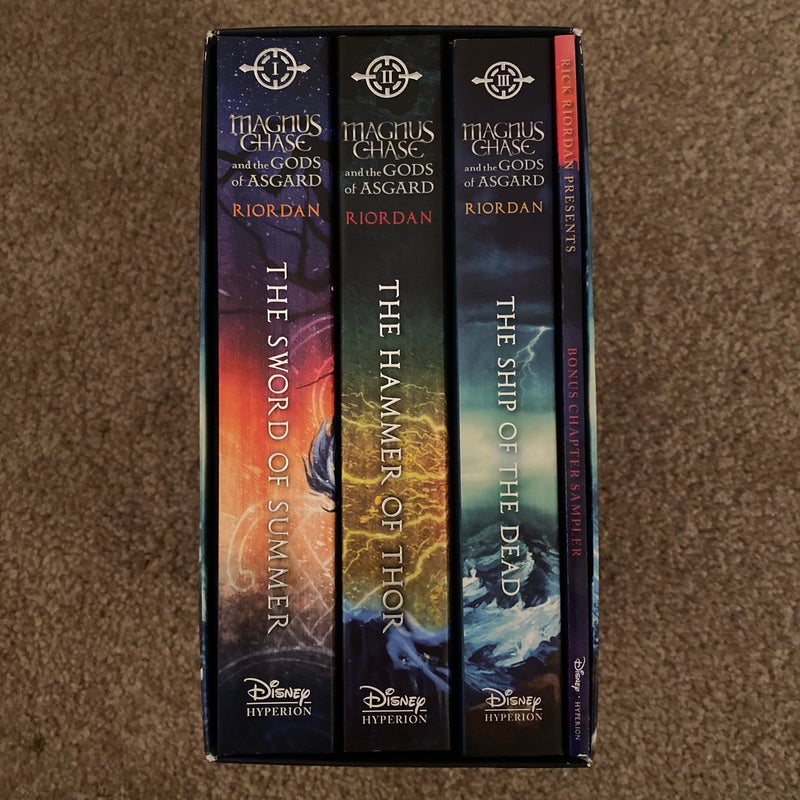 Magnus Chase and the Gods of Asgard Paperback Boxed Set by Rick Riordan ...