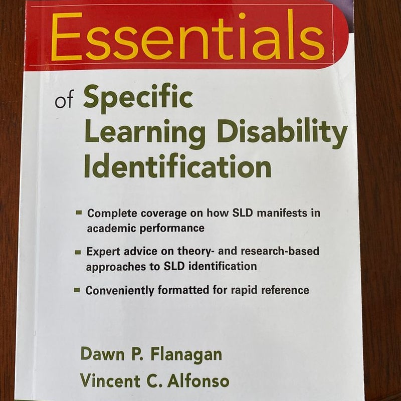 Essentials of Specific Learning Disability Identification by Dawn P ...