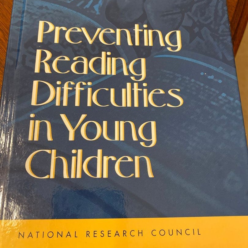 Preventing Reading Difficulties in Young Children by Prevention of ...