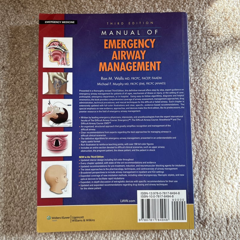 Manual of Emergency Airway Management by Ron M. Walls