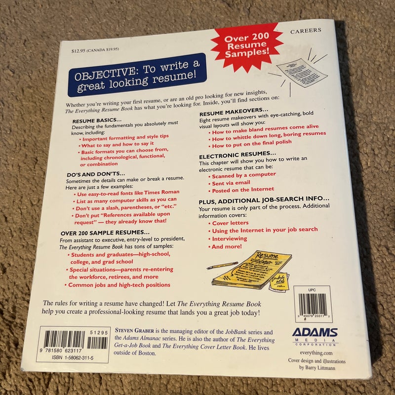 The Everything Resume Book by Steven Graber, Paperback | Pangobooks