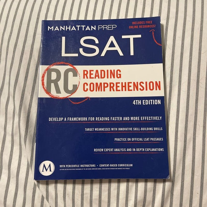 Reading Comprehension Lsat Strategy Guide By Manhattan Prep Staff