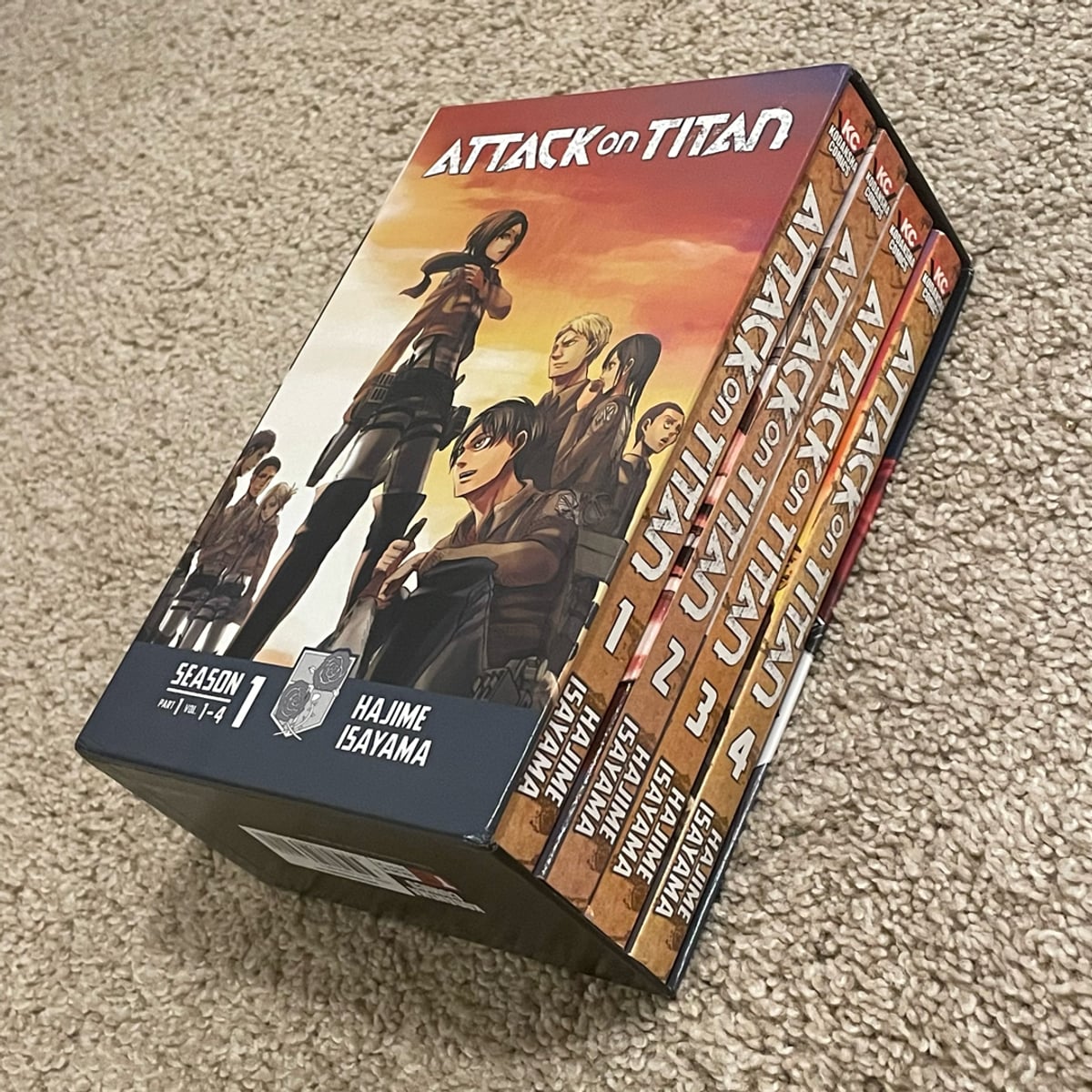 Attack on Titan Season 1 Part 1 Manga Box Set