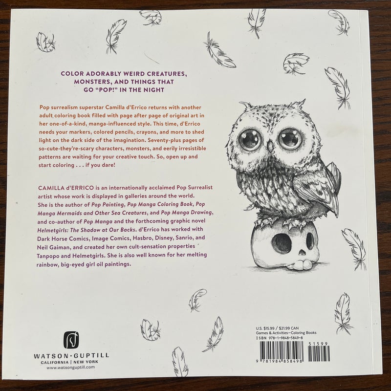 Pop Manga Cute and Creepy Coloring Book by Camilla d'Errico