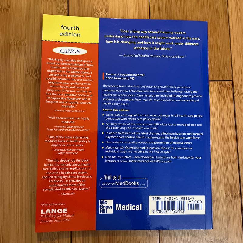 Understanding Health Policy by Thomas S. Bodenheimer, Paperback ... Understanding Health Policy by Thomas S. Bodenheimer, Paperback ...