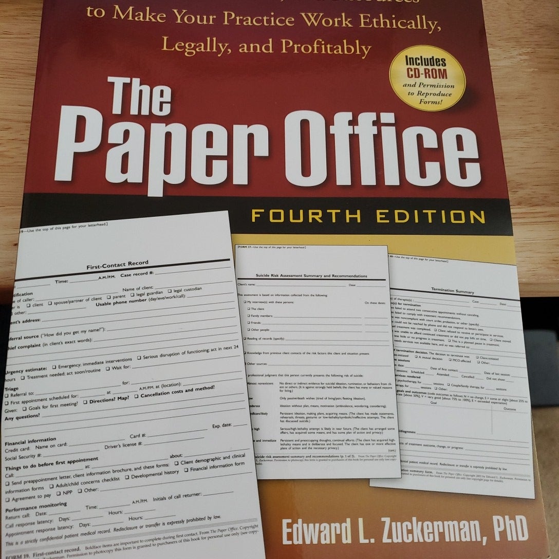 The Paper Office, Fourth Edition by Edward L. Zuckerman