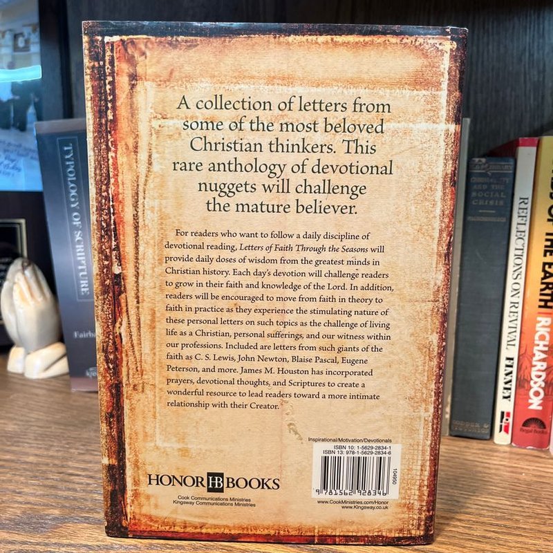 Letters of Faith Through the Season by James M. Houston, Hardcover ...