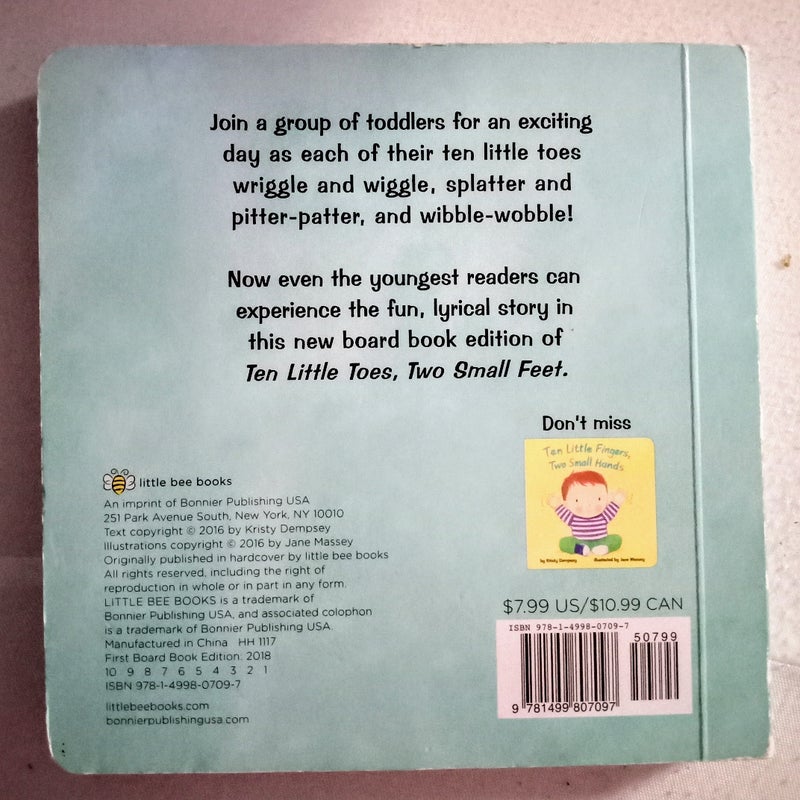 Ten Little Toes, Two Small Feet (AAB) by Kristy Dempsey, Hardcover ...