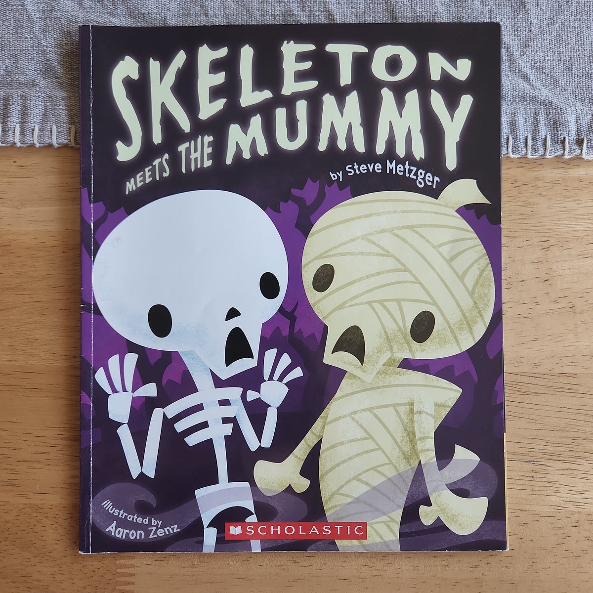 Skeleton Meets the Mummy by Steve Metzger