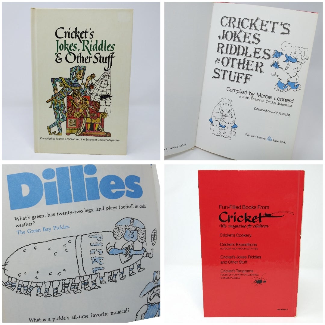 Cricket's Jokes, Riddles and Other Stuff by Marcia Leonard, Hardcover ...