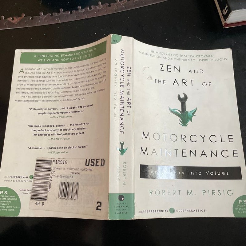 Zen and the Art of Motorcycle Maintenance by Robert M. Pirsig ...