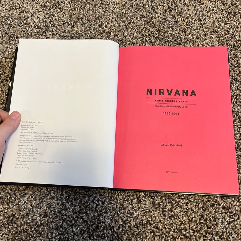 Nirvana: verse chorus verse by Chuck Crisafulli, Hardcover | Pangobooks