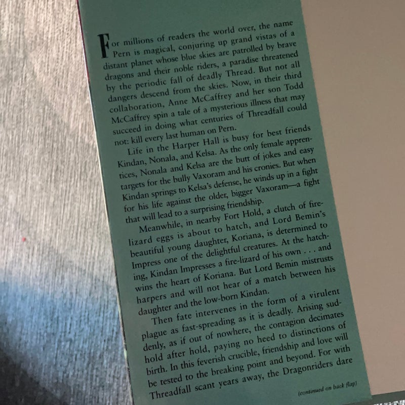 Dragon Harper by Anne McCaffrey, Todd McCaffrey, Hardcover | Pangobooks