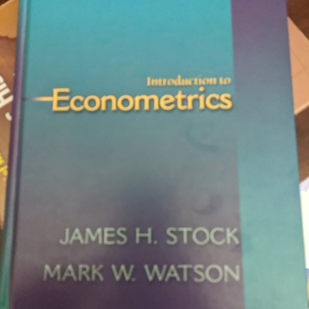 Introduction to Econometrics by James H. Stock, Mark W. Watson