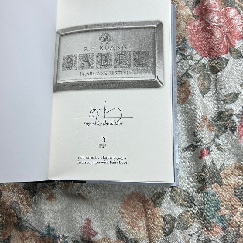 Babel by R. F. Kuang Fairyloot special edition (hand signed) by ...