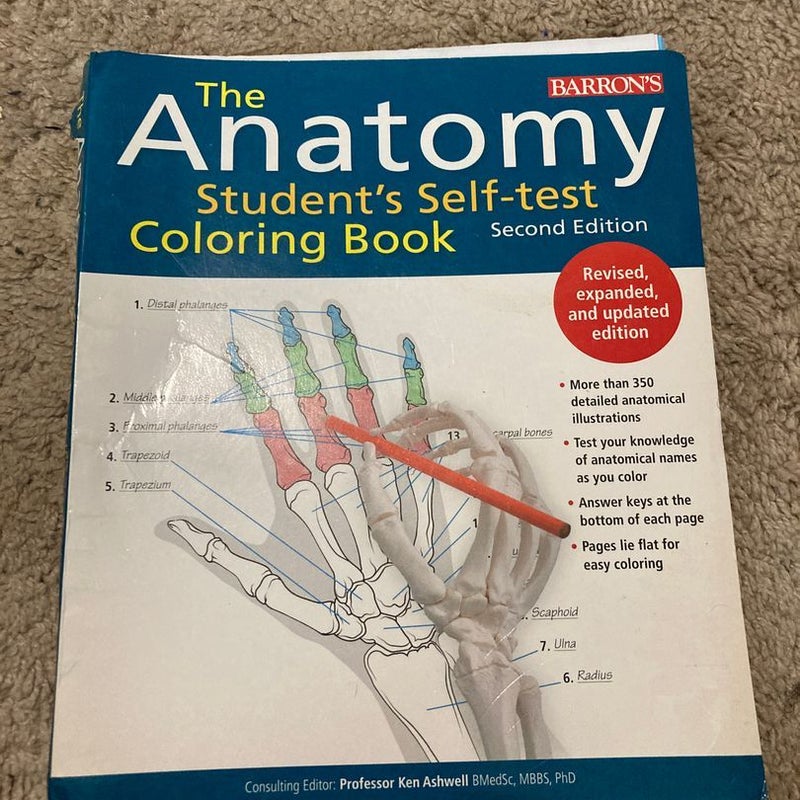 Anatomy Student's Self-Test Coloring Book by Ken Ashwell