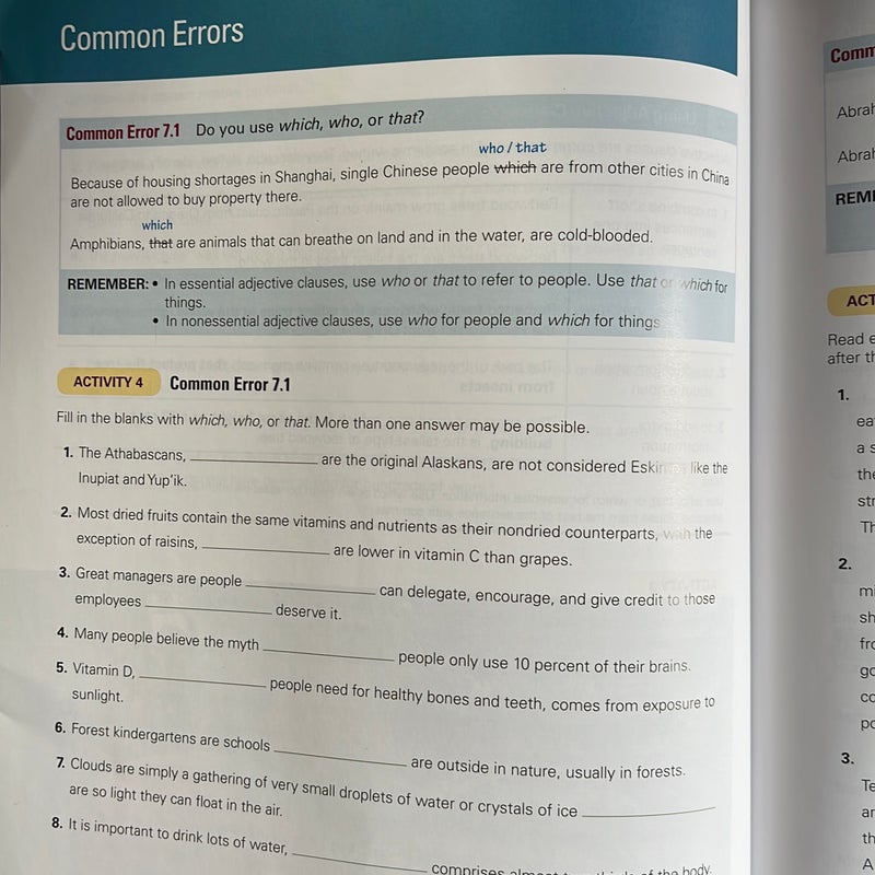 Grammar for Great Writing B