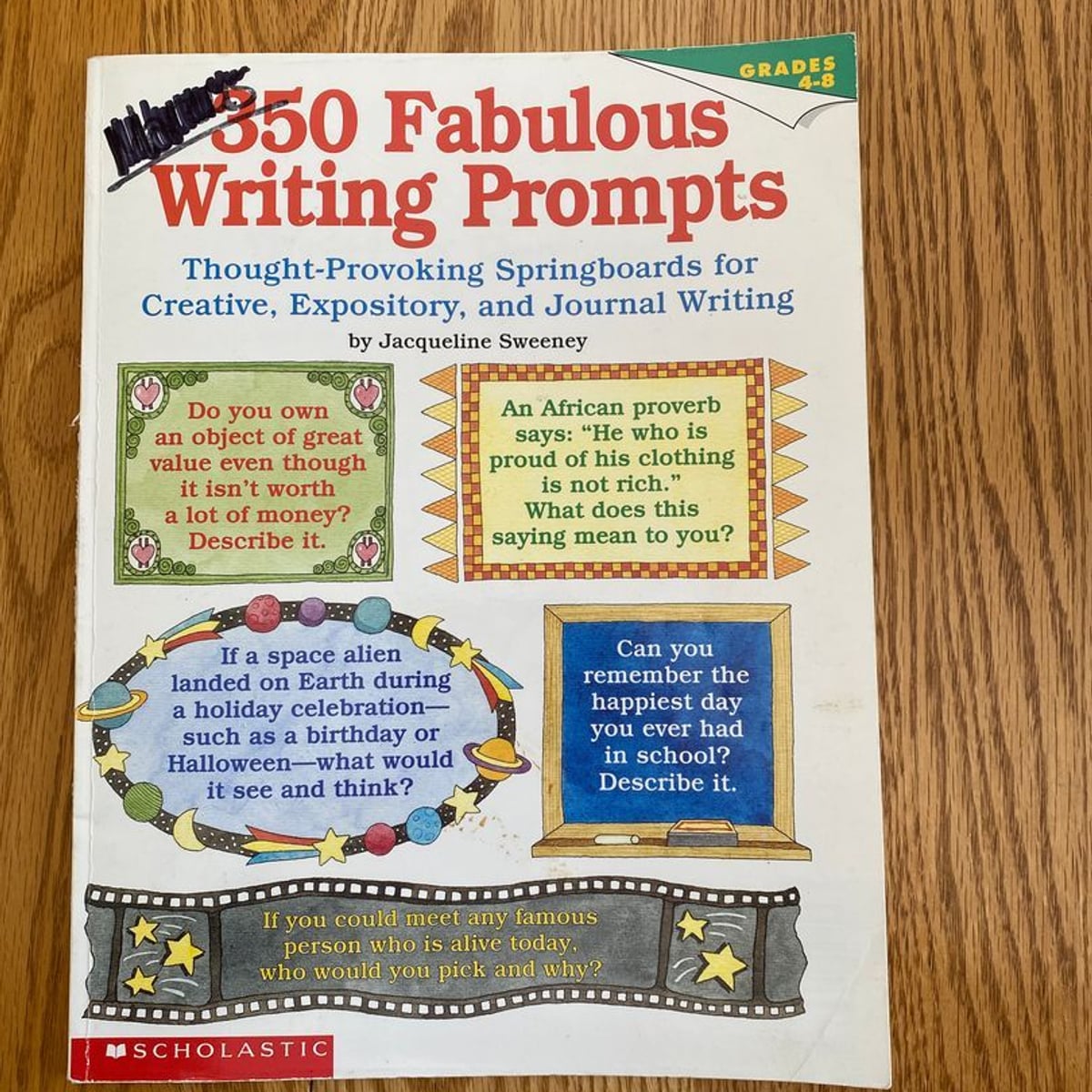 350 Fabulous writing prompts by Jacqueline Sweeney, Paperback | Pangobooks