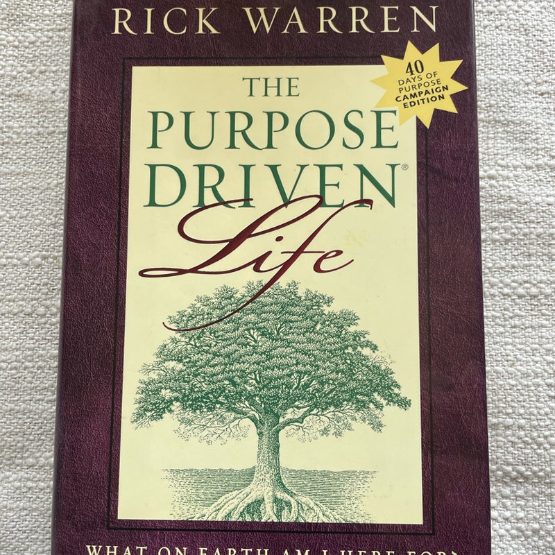 The Purpose Driven Life by Rick Warren, Hardcover | Pangobooks