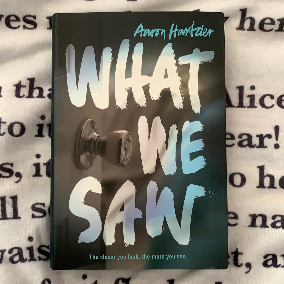 What we saw by Aaron Hartzler, Hardcover | Pangobooks