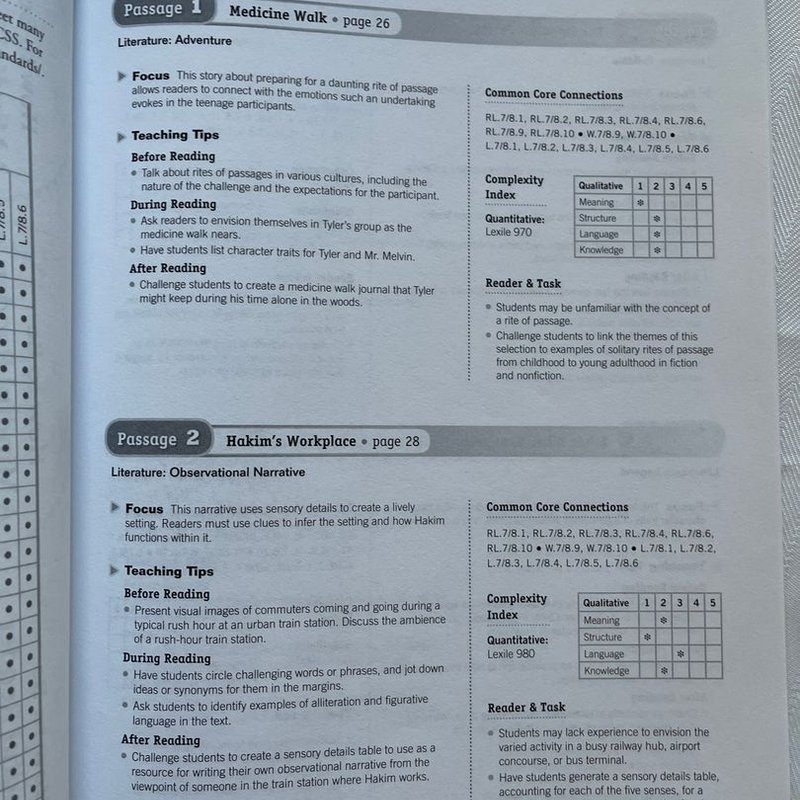25 Complex Text Passages to Meet the Common Core: Literature and ...