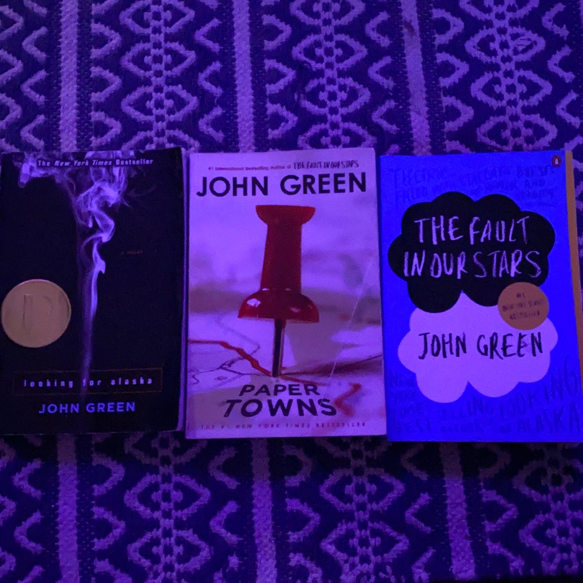 looking for alaska, paper towns, the fault in our stars by John Green ...