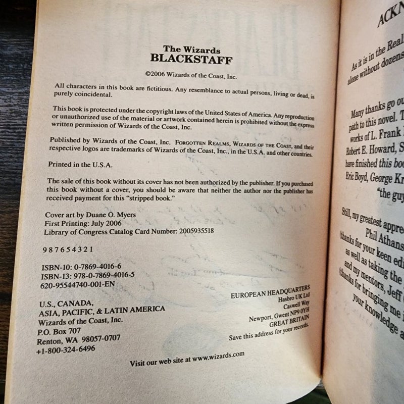 Blackstaff by Steven E. Schend, Paperback | Pangobooks