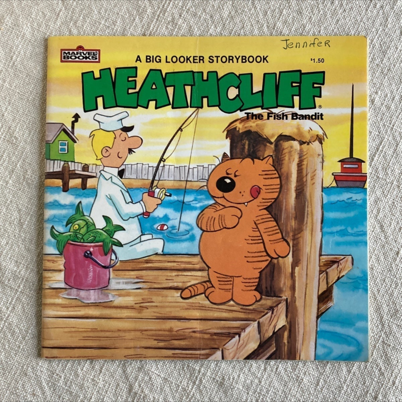 Heathcliff The Fish Bandit A Big Looker Storybook by Marvel Books (1982 ...