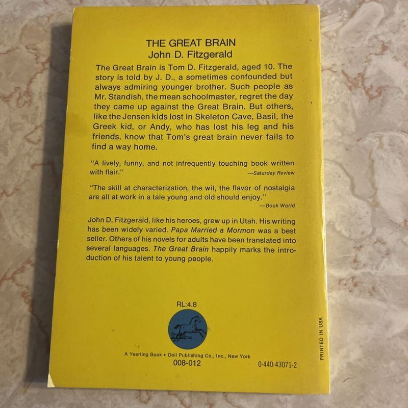 The Great Brain by John D. Fitzgerald; Mercer Mayer (Illustrator)