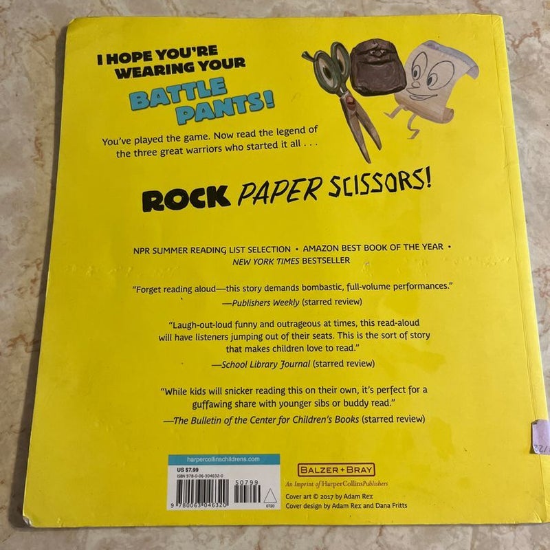 The Legend of Rock Paper Scissors by Drew Daywalt, Adam Rex, Paperback ...