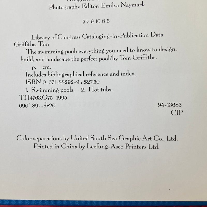 The Swimming Pool Book