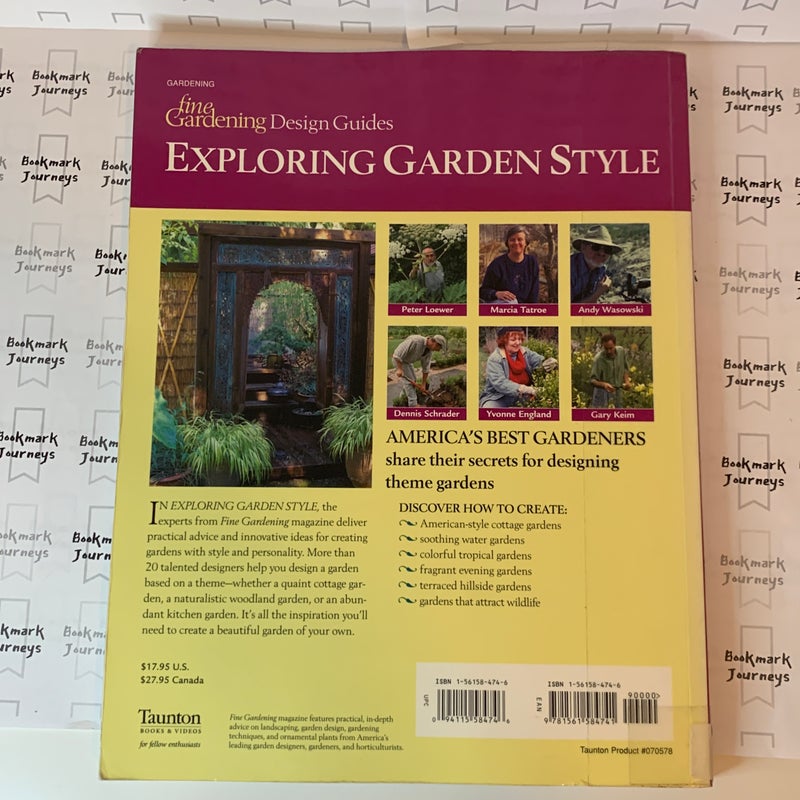 Exploring Garden Style by Editors and Contributors of Fine Gardening
