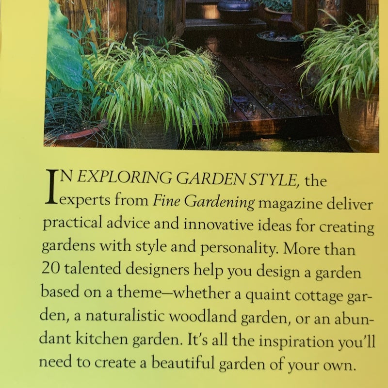 Exploring Garden Style by Editors and Contributors of Fine Gardening