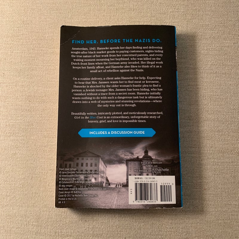 Girl in the Blue Coat by Monica Hesse, Paperback | Pangobooks