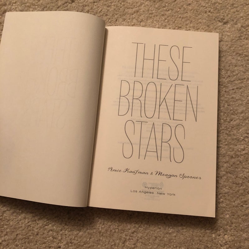 These Broken Stars