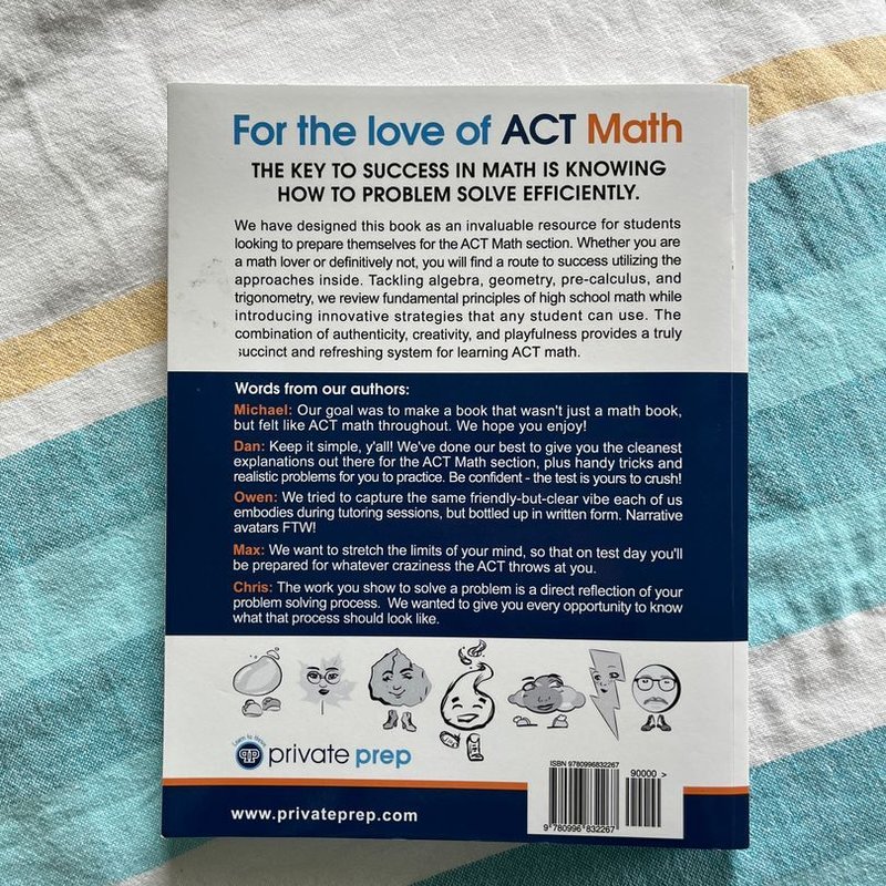 For the Love of ACT Math by Michael Cerro, Dan Chait, Owen Hill, Chris ...