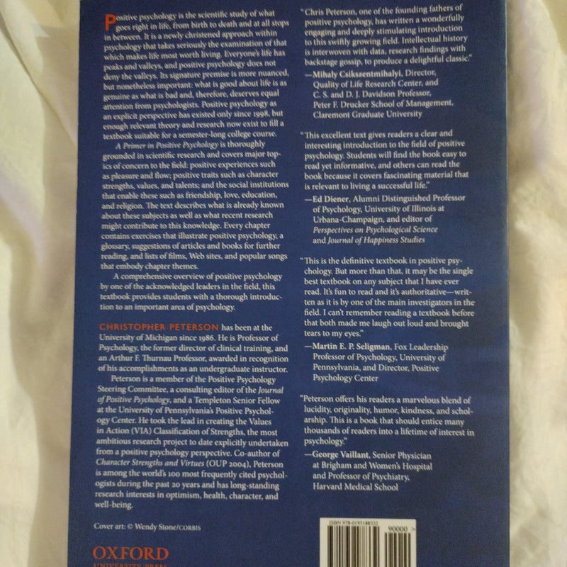A Primer in Positive Psychology by Christopher Peterson, Paperback | Pangobooks