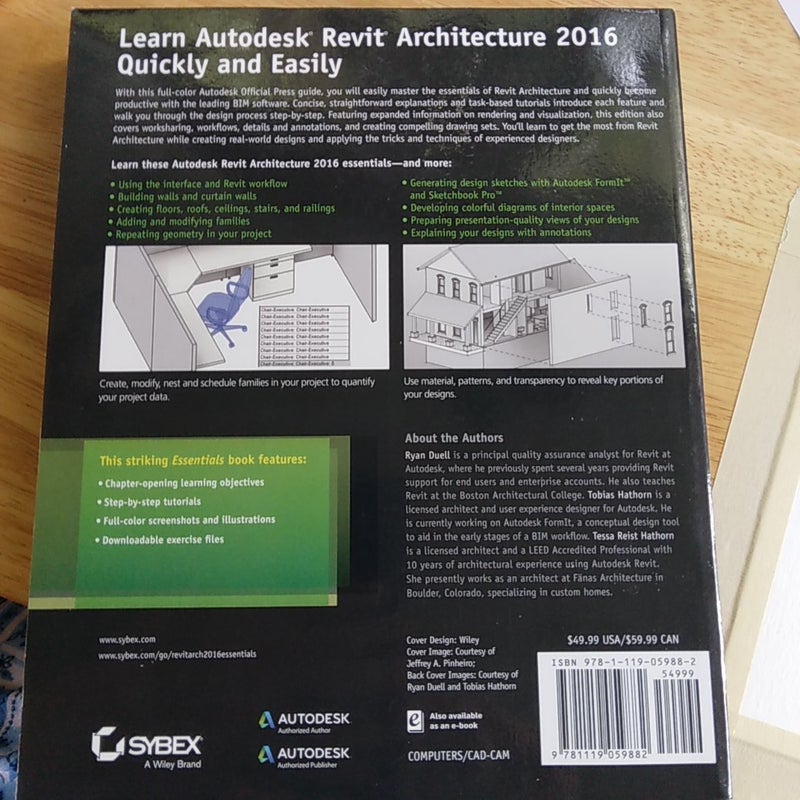 Autodesk Revit Architecture 2016 Essentials by Ryan Duell, Paperback | Pango Books