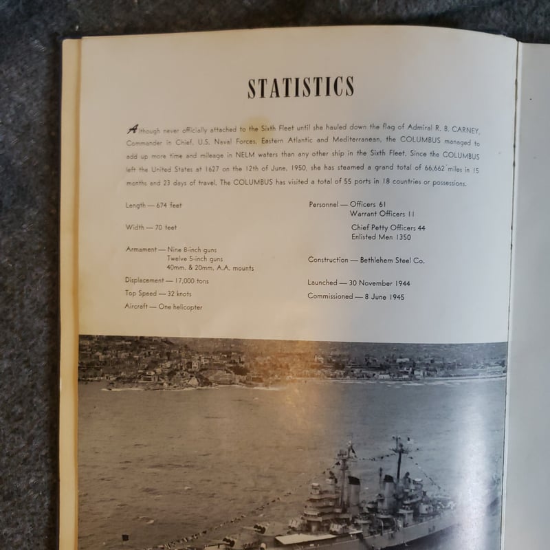 USS COLUMBUS CA 74 1950-51 CRUISE by Unknown, Hardcover | Pangobooks