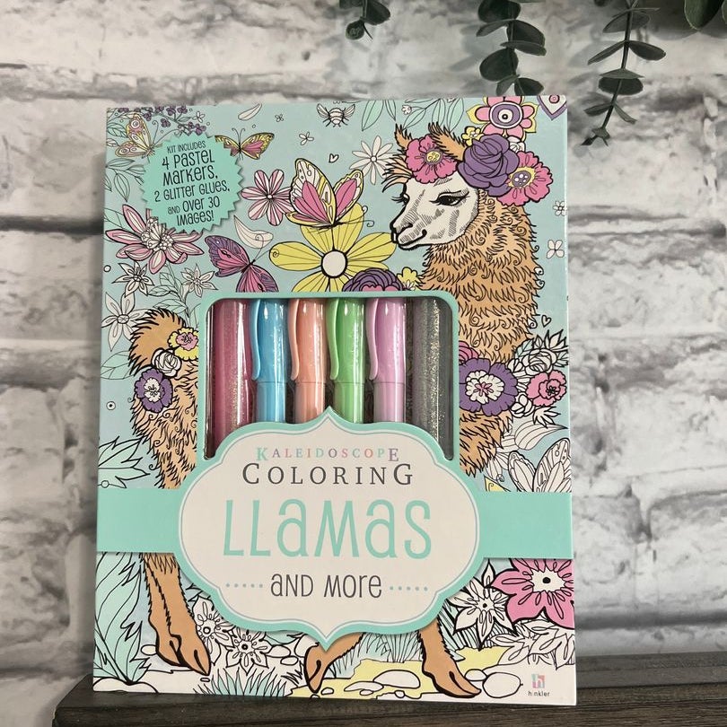 Kaleidoscope, coloring, llamas and more by Hinkler Books, Hardcover ...
