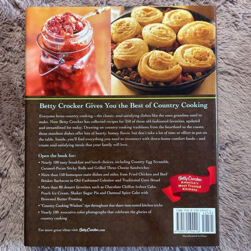 Betty Crocker Country Cooking by Betty Crocker Editors, Hardcover ...