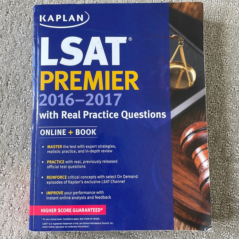Kaplan LSAT Premier 2016-2017 with Real Practice Questions by Kaplan