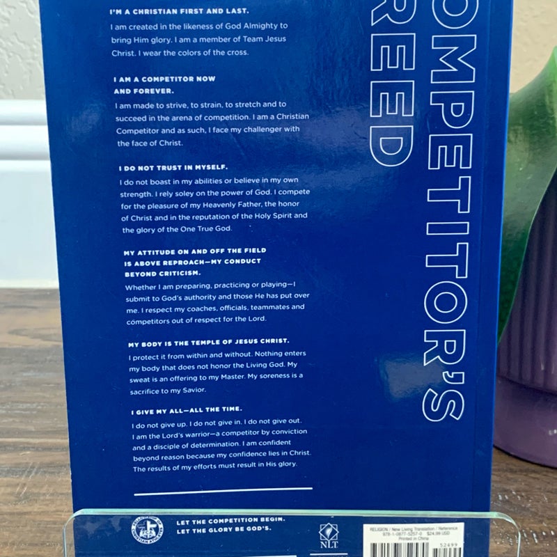 NLT FCA The Athlete's Bible Paperback Competitor's Creed Holman Bibles ...