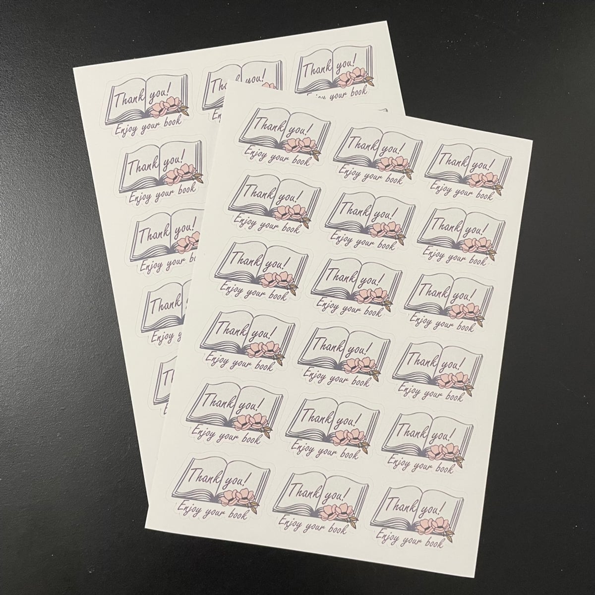 Thank You Stickers for Book Sellers - 36 Stickers total - 2 Sheets by ...