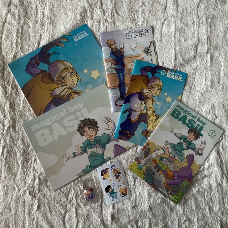 Magical Boy Basil Comic Issues #1-3 + Kickstarter Goodies by Beckah ...