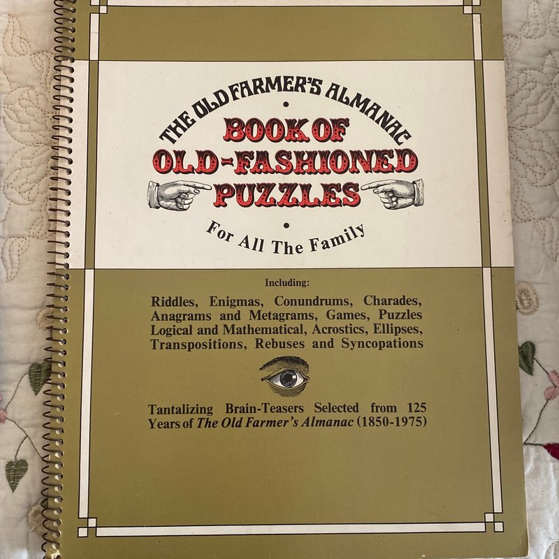 The Old Farmer's Almanac Book of Old-Fashioned Puzzles by Clarissa M ...