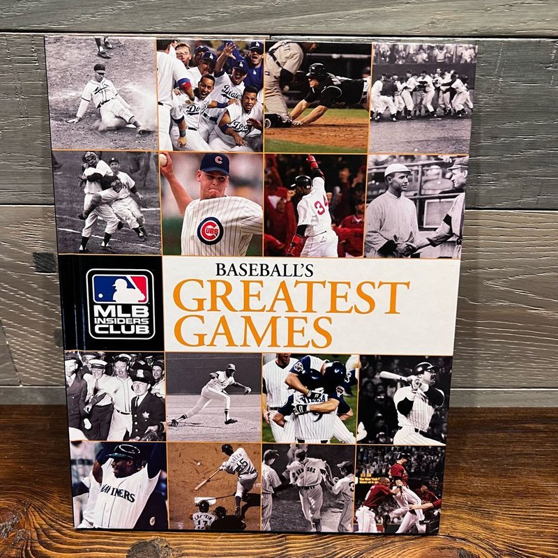 Baseball’s Greatest Games MLB Insiders Club Hardback Book 2010 by Eric ...